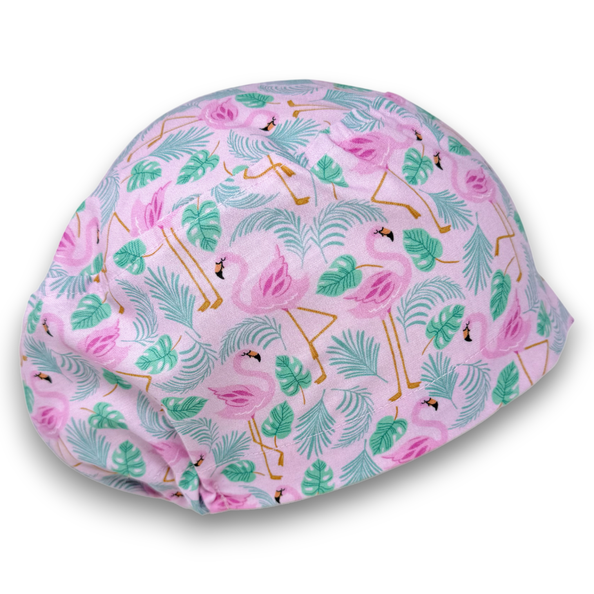 Women's Euro scrub cap. Flamingo surgical hat with satin lined by ...