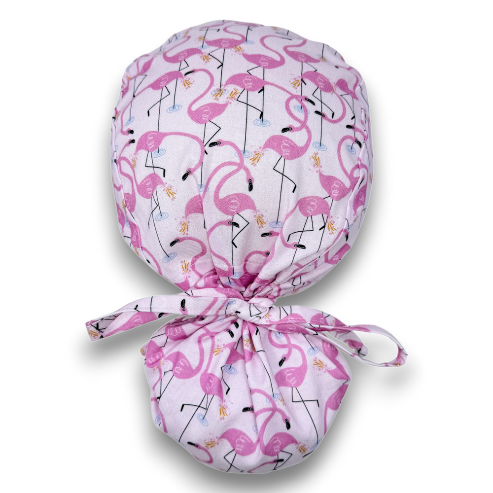Flamingo Scrub Cap – Fun Tropical Vibes by Paradise